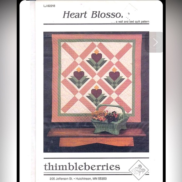 Thimbleberries | Other | Thimbleberries Heart Blossom Wall Bed Quilt ...